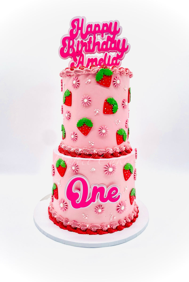 Strawberry Vintage Cake – Perfect Cakes Perth