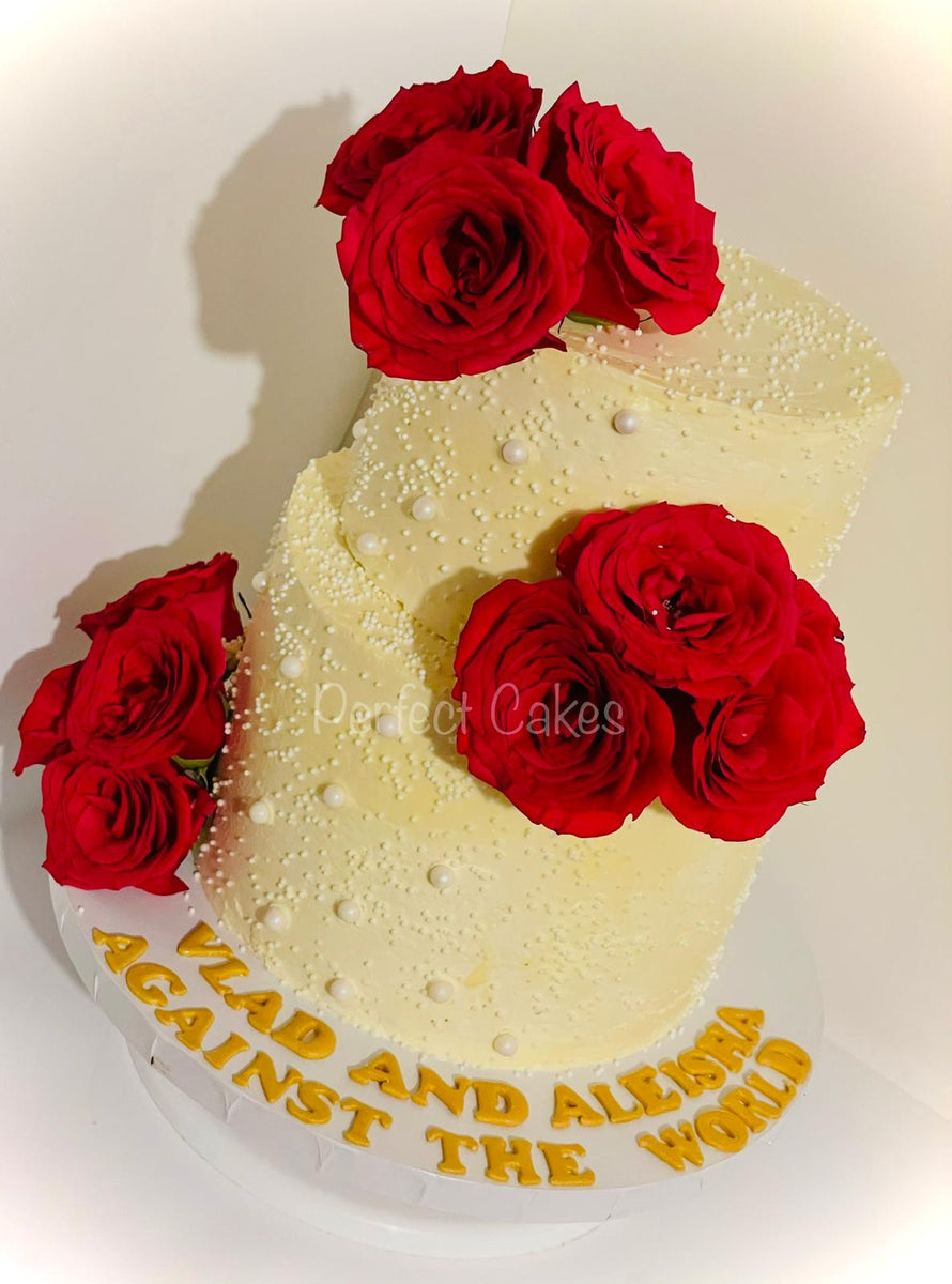 Ruby Rose Wedding Cake – Perfect Cakes Perth